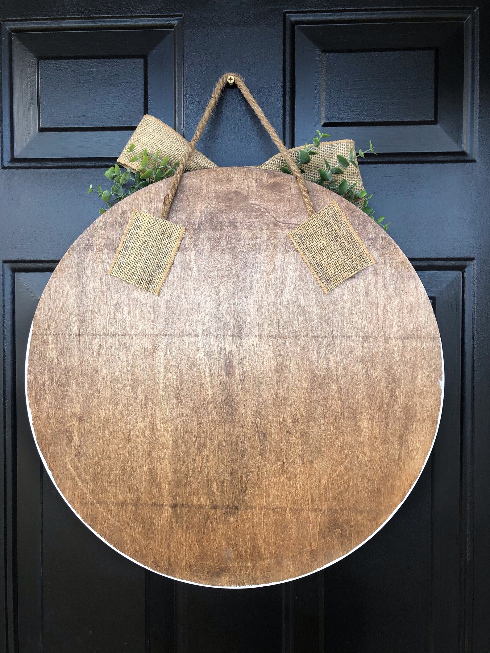 Front Door Decor, Hello, Round Hanging Sign, Front Door Wreath, Year ...
