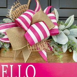 Hello Spring Door Hanger | Spring Wreaths for Front Door | Spring Decor ...