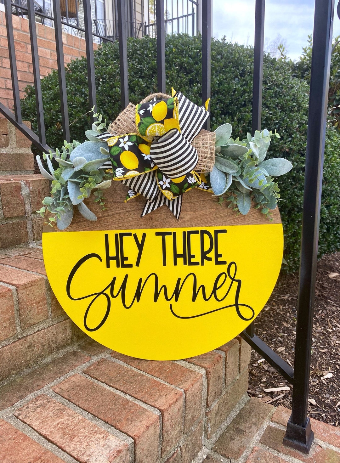 Hey There Summer Door Hanger | Summer Wreaths for Front Door | Summer ...