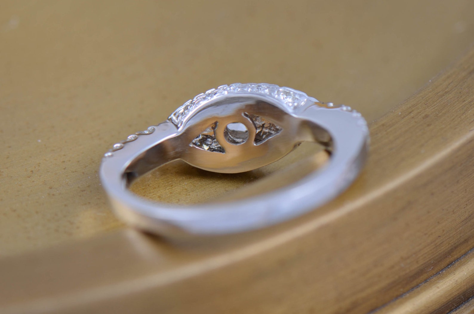 Evil Eye (nazar) Talisman Diamond Ring (14K White Gold) - Etsy