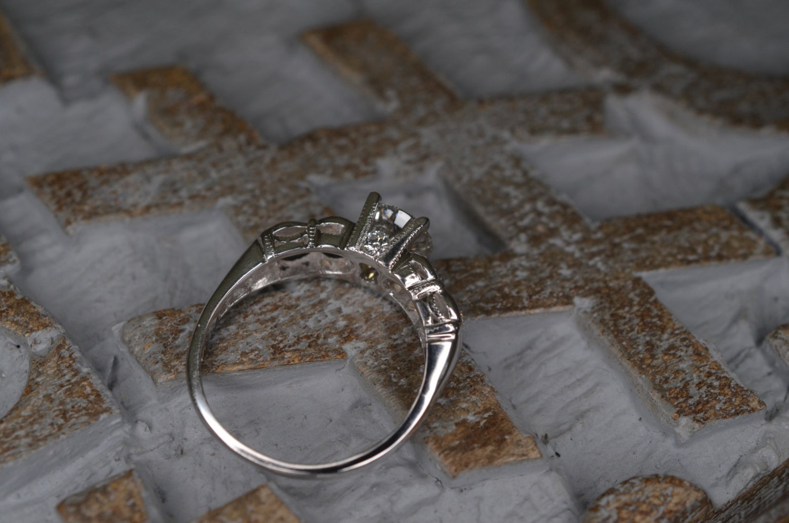 Infinity Symbol-shaped Diamond Ring (14K White Gold) - Etsy