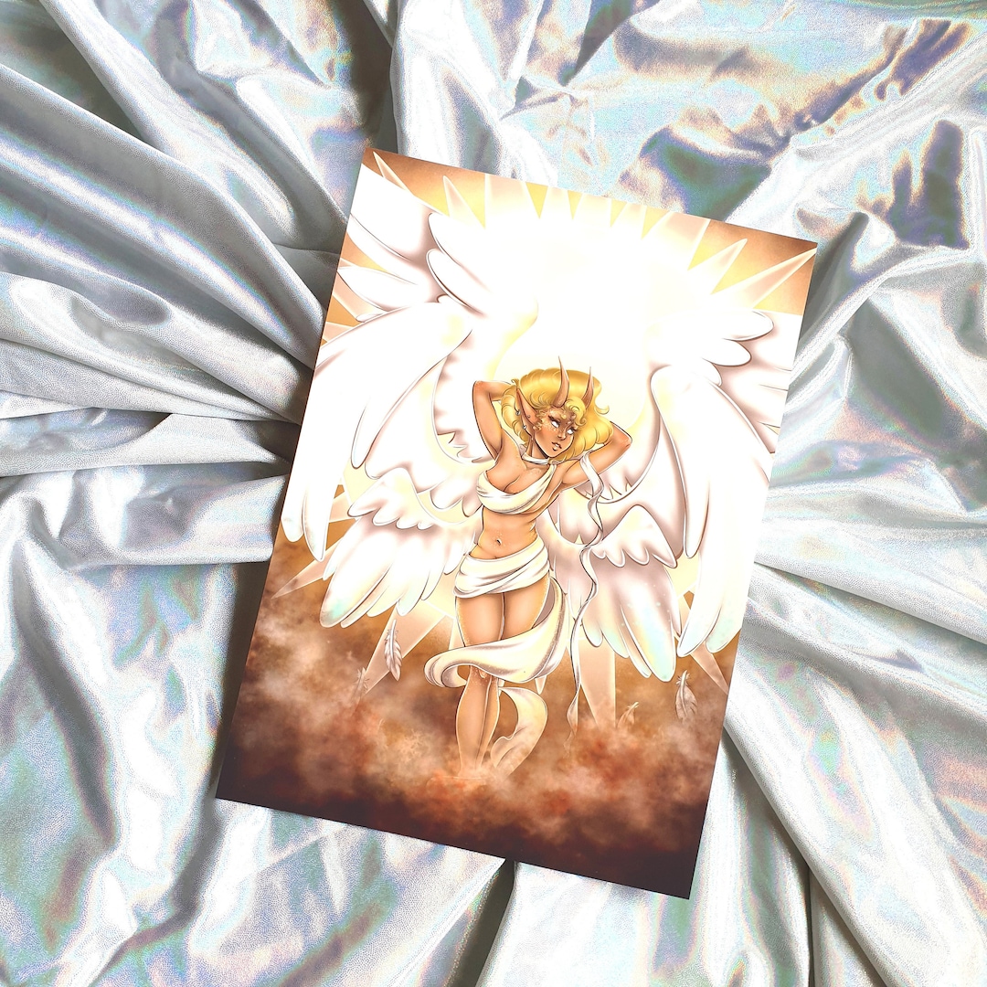 Seraph / Angel / Monster Girl Art / A4 Art Print - Etsy