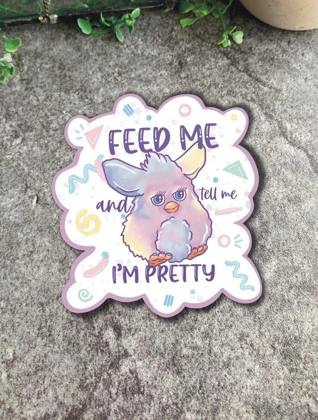 Furby Hographic Sticker, Vintage Furby, Toy Gifts, Cute Stickers, Water ...