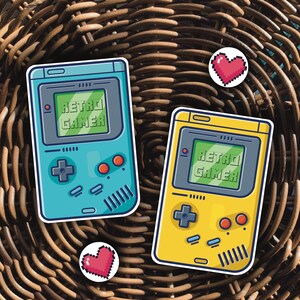 Retro Gaming Sticker, Game Boy, Retro Toys, Nostalgic Sticker, Water ...