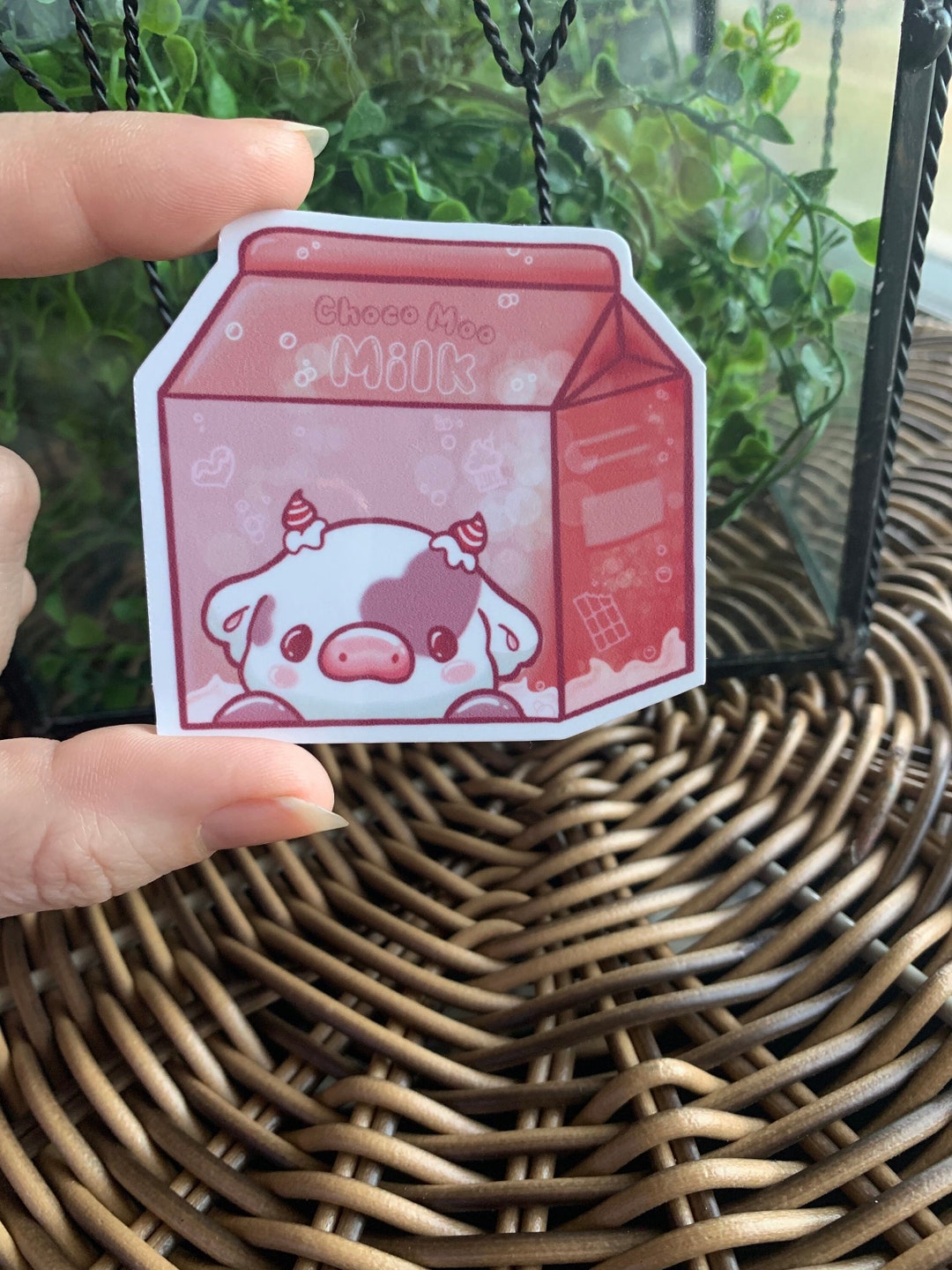 Cow Sticker, Chocolate Milk, Food Sticker, Baby Cow, Cute Stickers ...