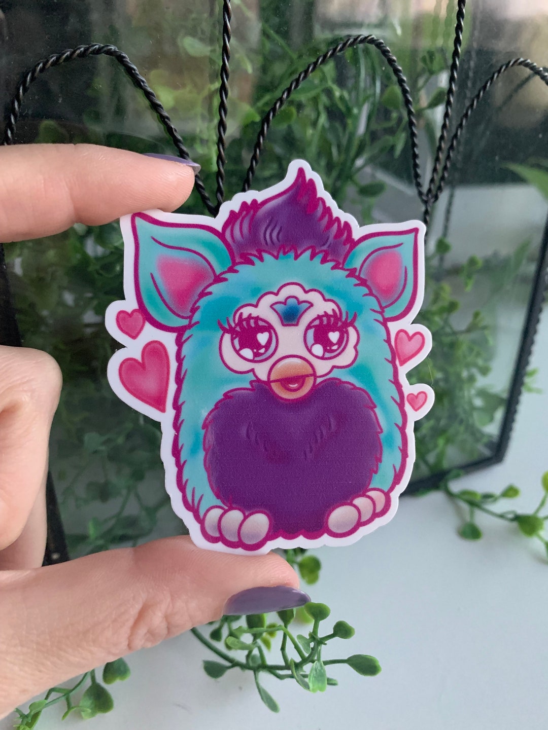 Furby Inspired Sticker- Blue Version- | Cute Stickers | Water Resistant ...