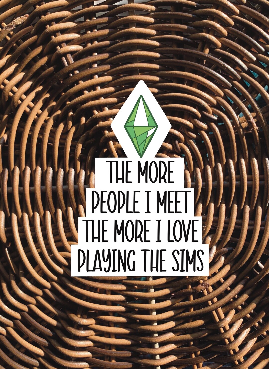 The Sims Sticker, Sims4 Sticker, Cute Sticker, Introvert , Gaming ...