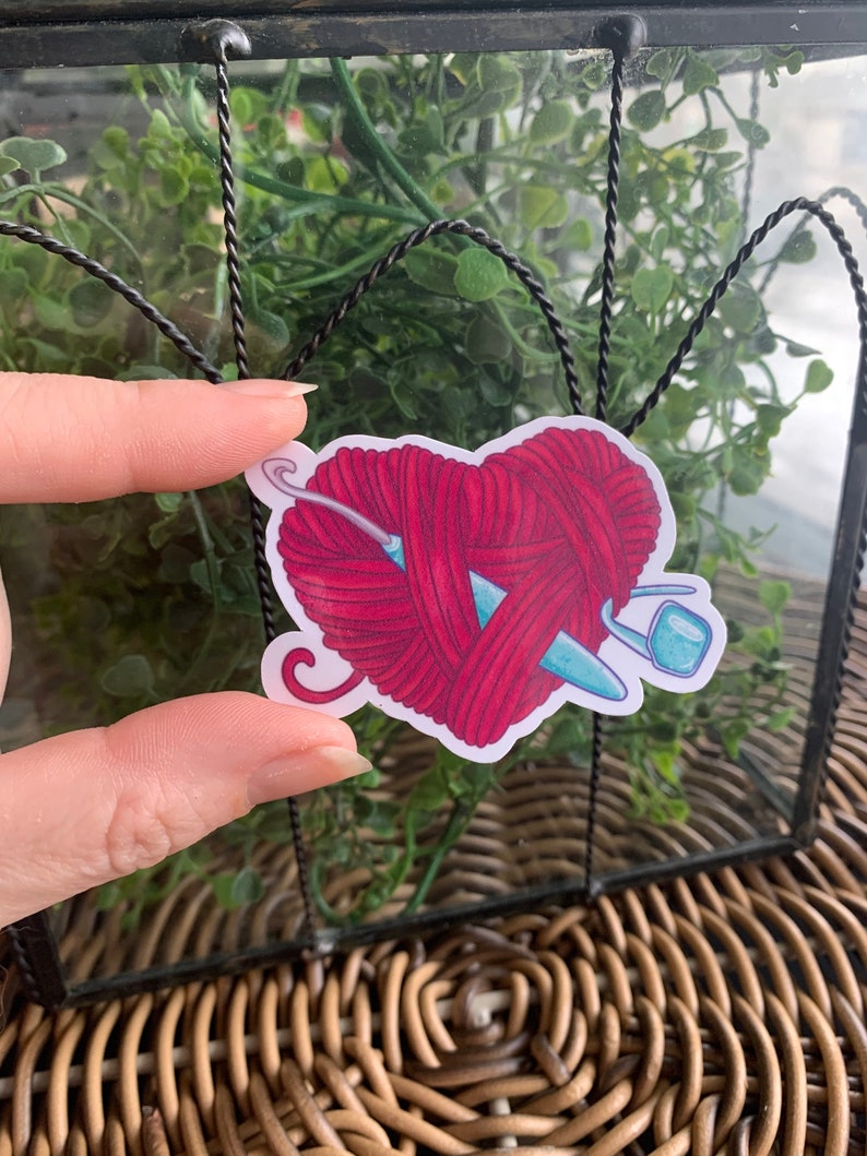 Crochet Sticker Craft Sticker Stitch Marker Yarn Sticker - Etsy