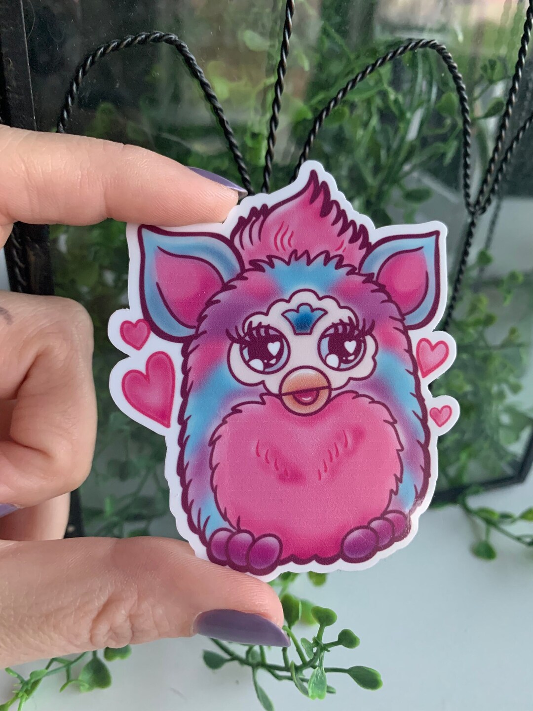 Furby Inspired Sticker- Pink Version- | Cute Stickers | Water Resistant ...