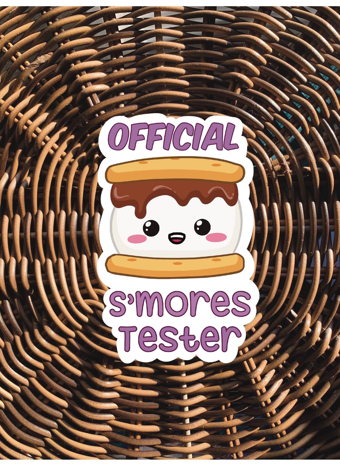 Smores Sticker, Camping Sticker, Cute Sticker, Dessert, Marshmallow ...
