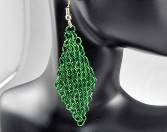 Mobius Knot Chainmaille Earrings | Etsy