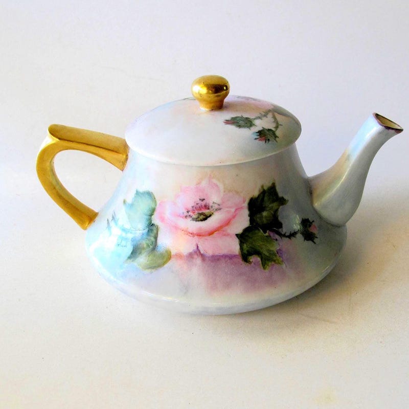 Hand Painted Tea Pot - Etsy