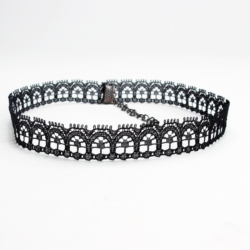 Black Lace Choker - Etsy