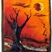 Art Quilt RED OCTOBER Textile Fiber Art Landscape Art Quilt in Reds ...