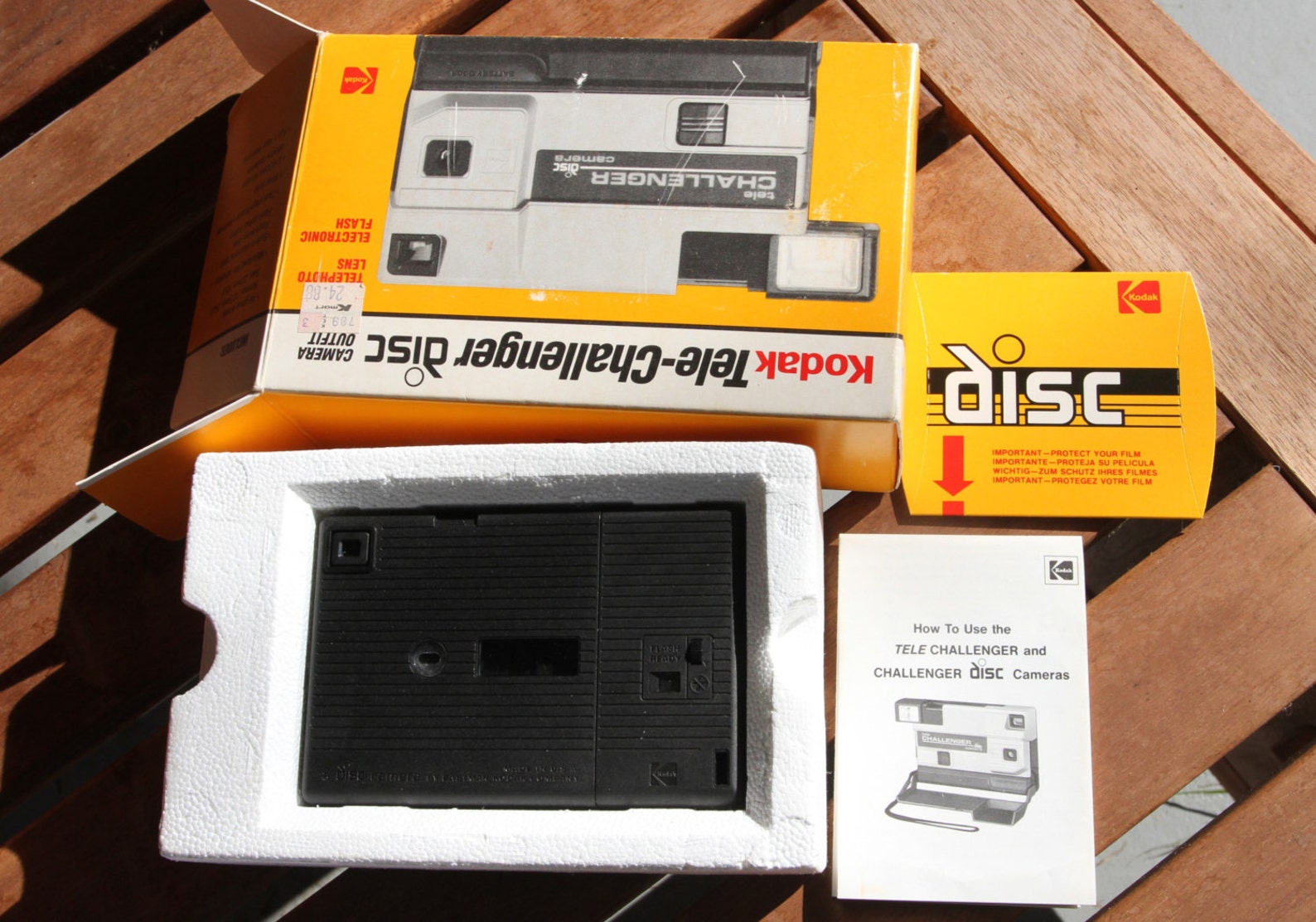 Vintage Kodak Tele Challenger Disc Film Camera With Box and Manual - Etsy