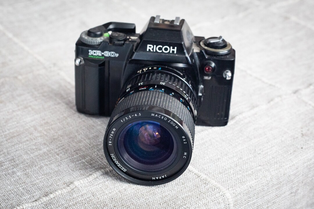 Working Vintage Ricoh Kr-30p Program 35mm SLR Film Camera With Lens ...