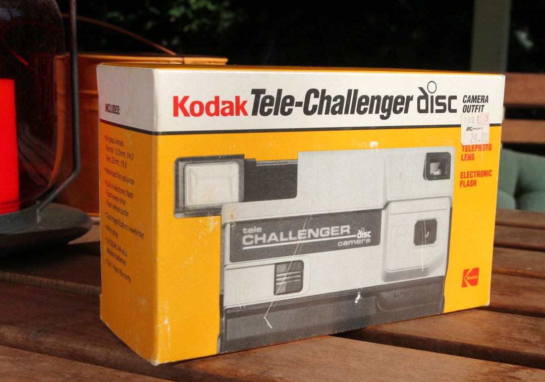 Vintage Kodak Tele Challenger Disc Film Camera With Box and Manual - Etsy