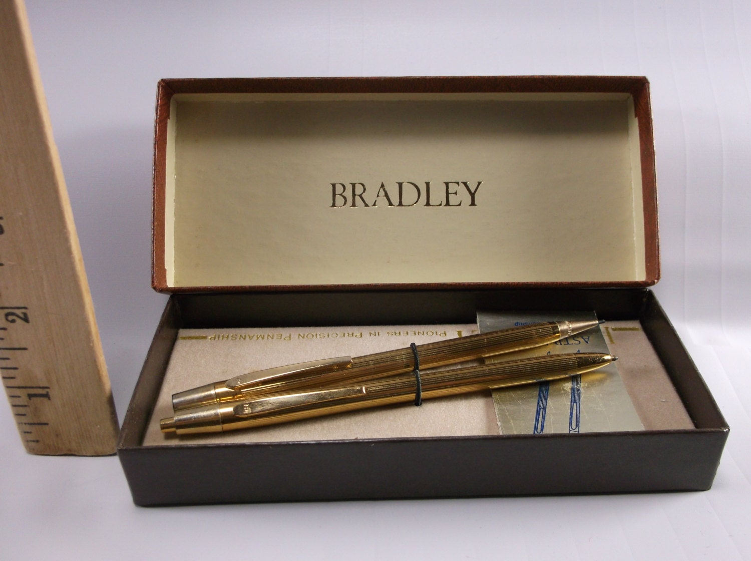 Astramatic Bradley Gold Tone Pen and Pencil Set. VintageNew | Etsy