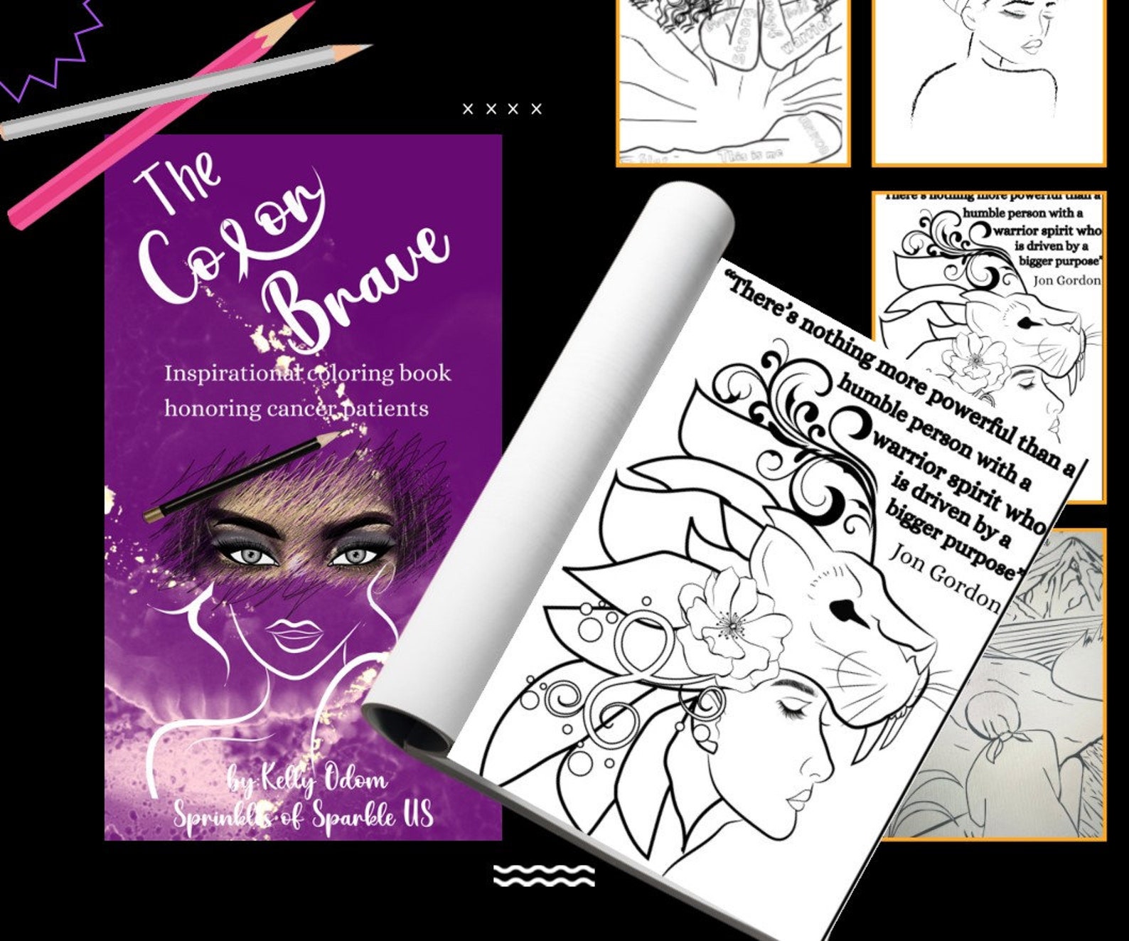 The Color Brave Adult Coloring Book - Etsy