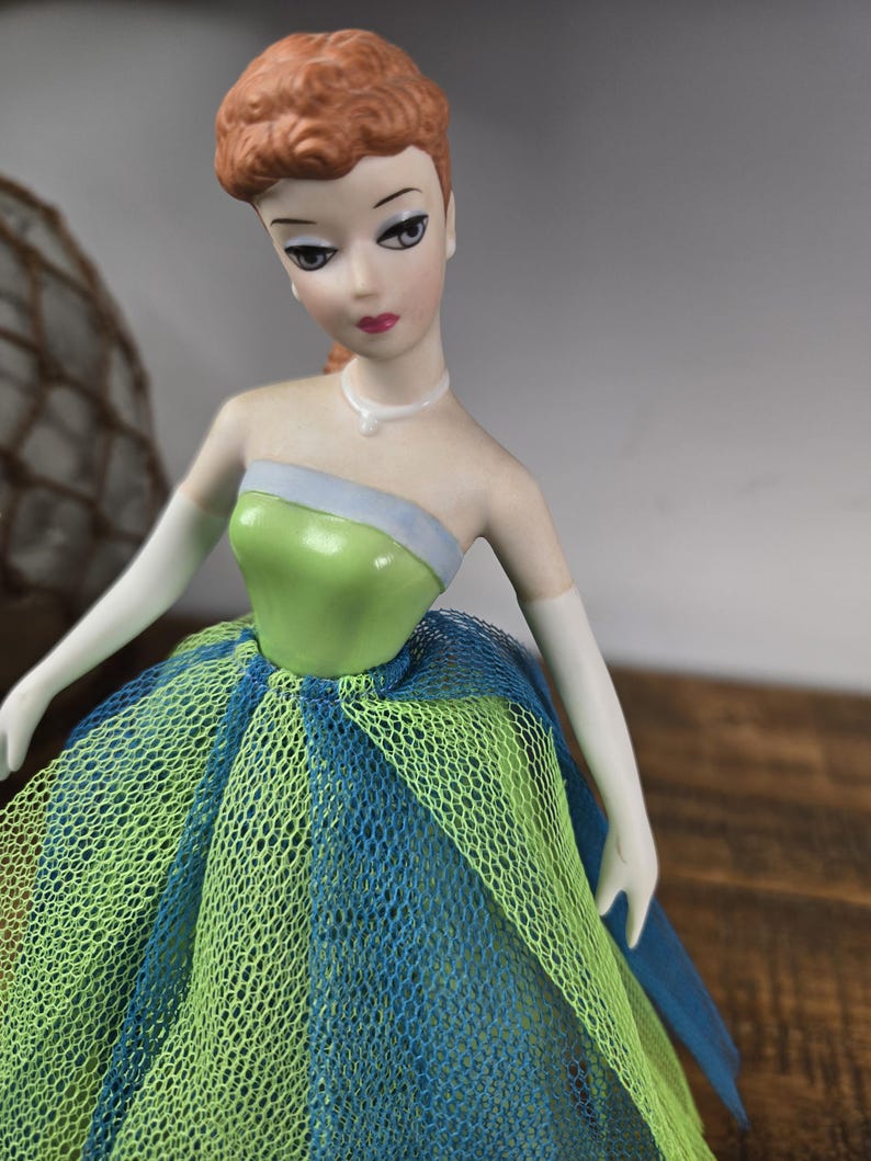 1963 Enesco Barbie Senior Prom Music Box Figurine Plays "all I Have to ...
