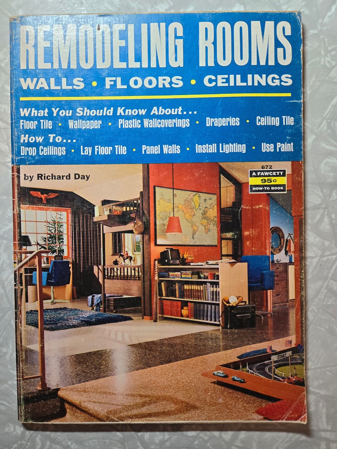 1968 Remodeling Rooms Walls Floors Ceilings Magazine How to MCM Mid ...