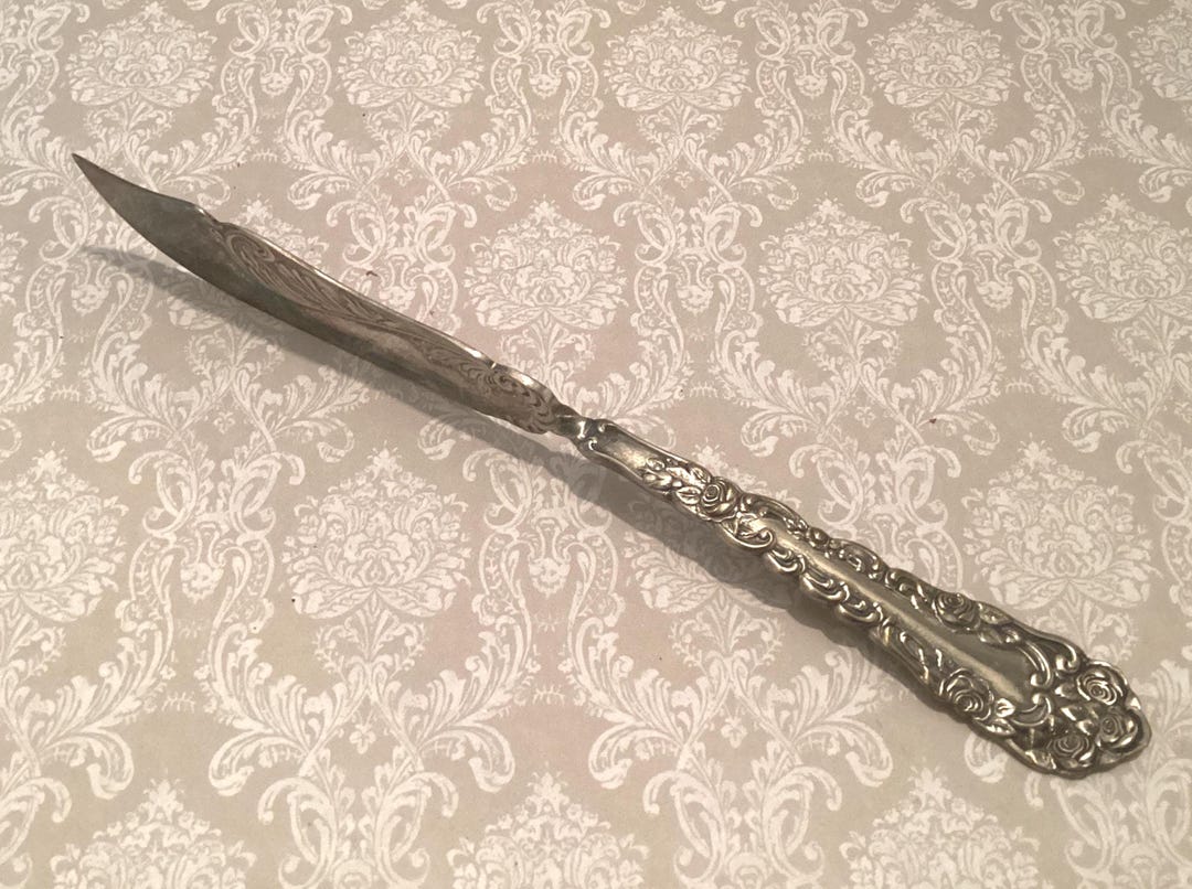 Vintage Royal Plate Co. Silver Plate Butter Knife With Rose Pattern - Etsy