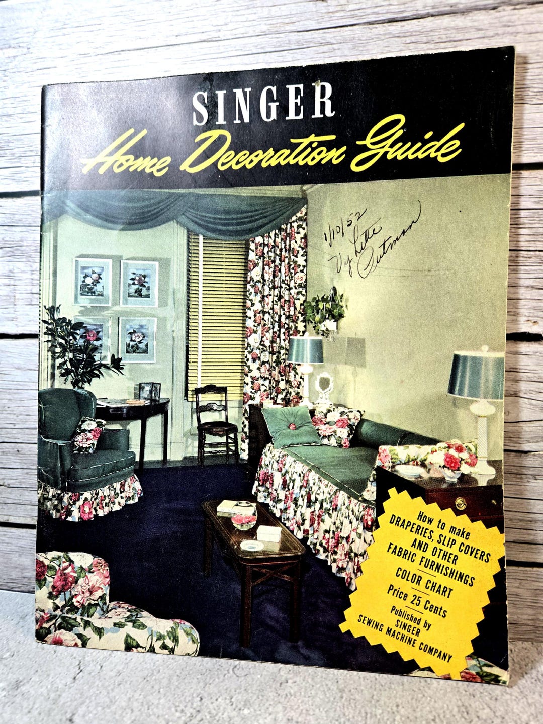 1947 Singer Home Decoration Guide Vintage Sewing Booklet Manual Singer ...
