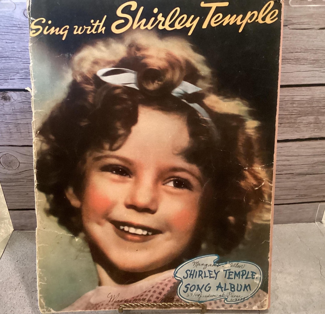 1935 Sing With Shirley Temple Song Album Vintage Sheet Music Etsy