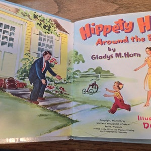 Hippety Hop Around the Block / Tell-a-tale Book / 1953 / Whitman ...