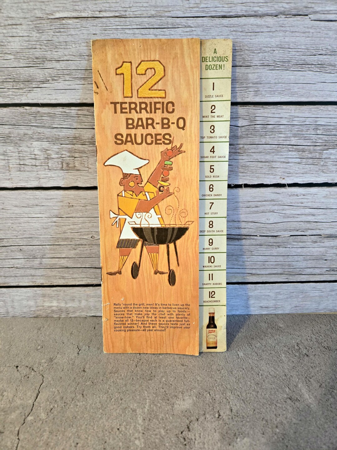1960s 12 Terrific Barbeque Sauces / Vintage French's Worcestershire ...
