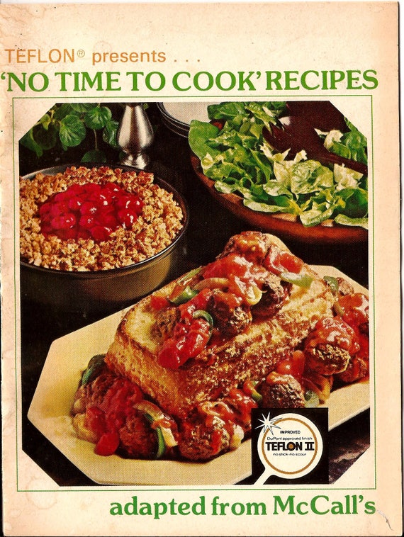 Teflon No Time to Cook Recipes Vintage 1870s Cookbook Booklet | Etsy