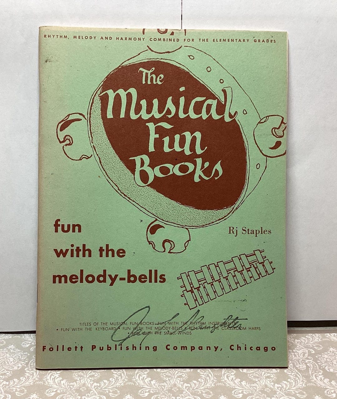 Rare 1955 Musical Fun Book Melody Bells Elementary School RJ Staples ...