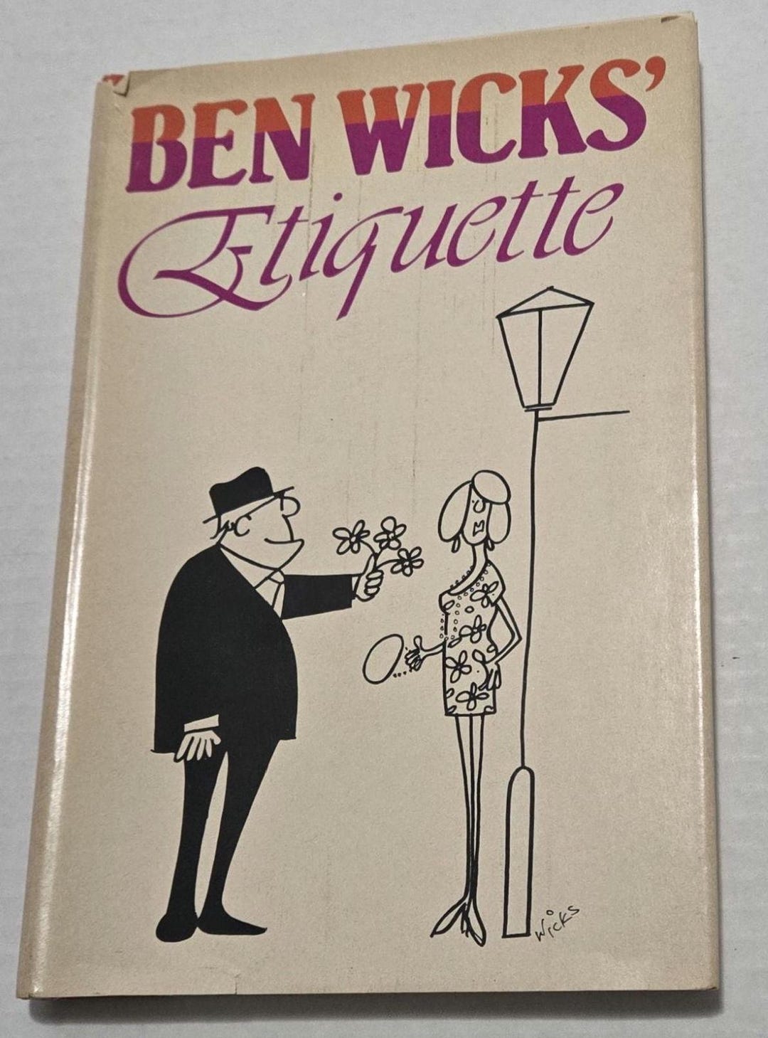 Ben Wicks Etiquette / Canadian Comedian Humor / 1981 / RARE Hardback - Etsy