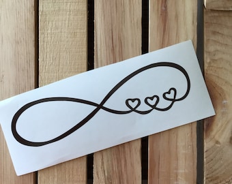 Double Infinity Symbol Vinyl Decal Sticker - Etsy