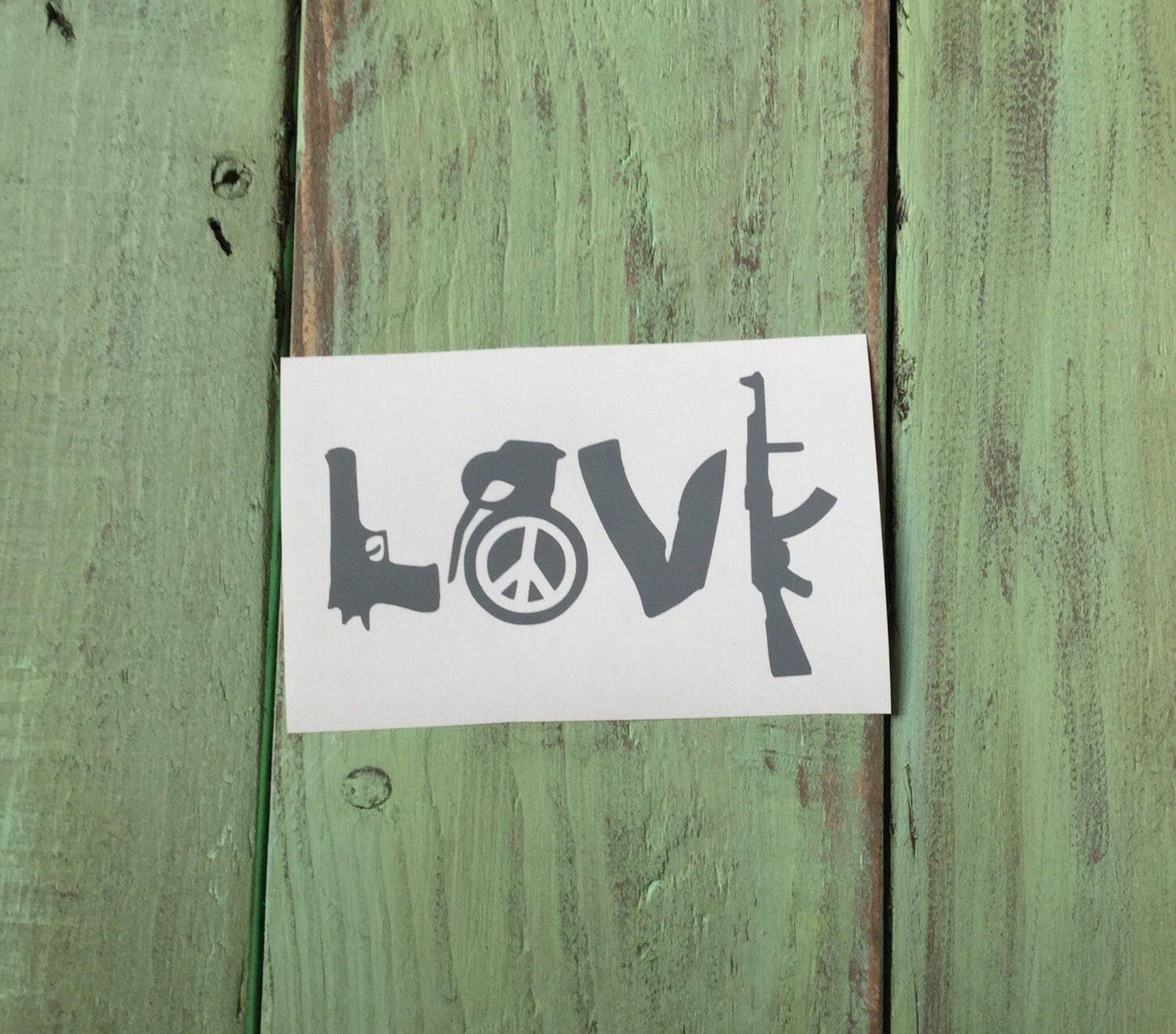 Gun Love Vinyl Decal Sticker | Etsy