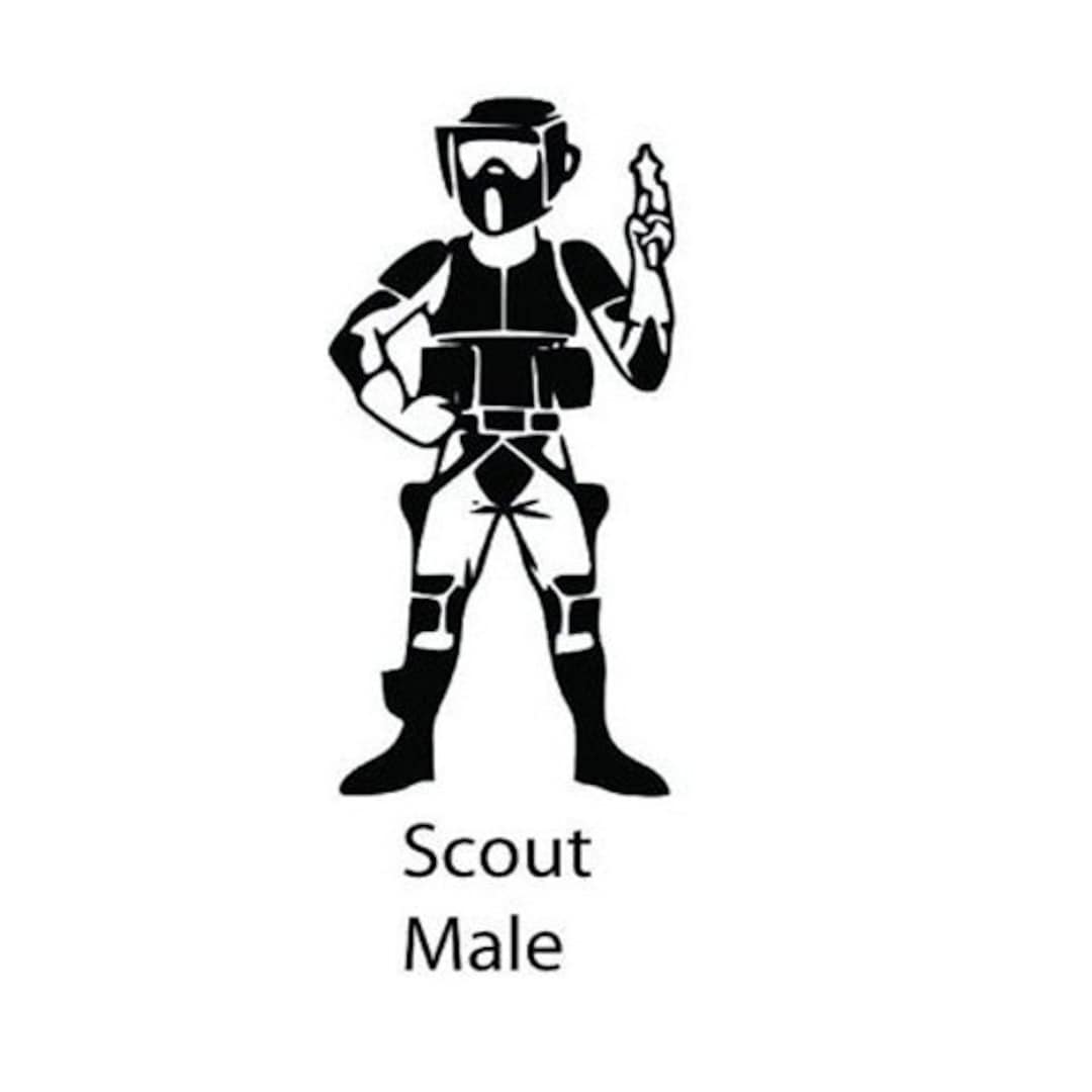 Scout Male Star Wars Family Vinyl Decal Sticker - Etsy