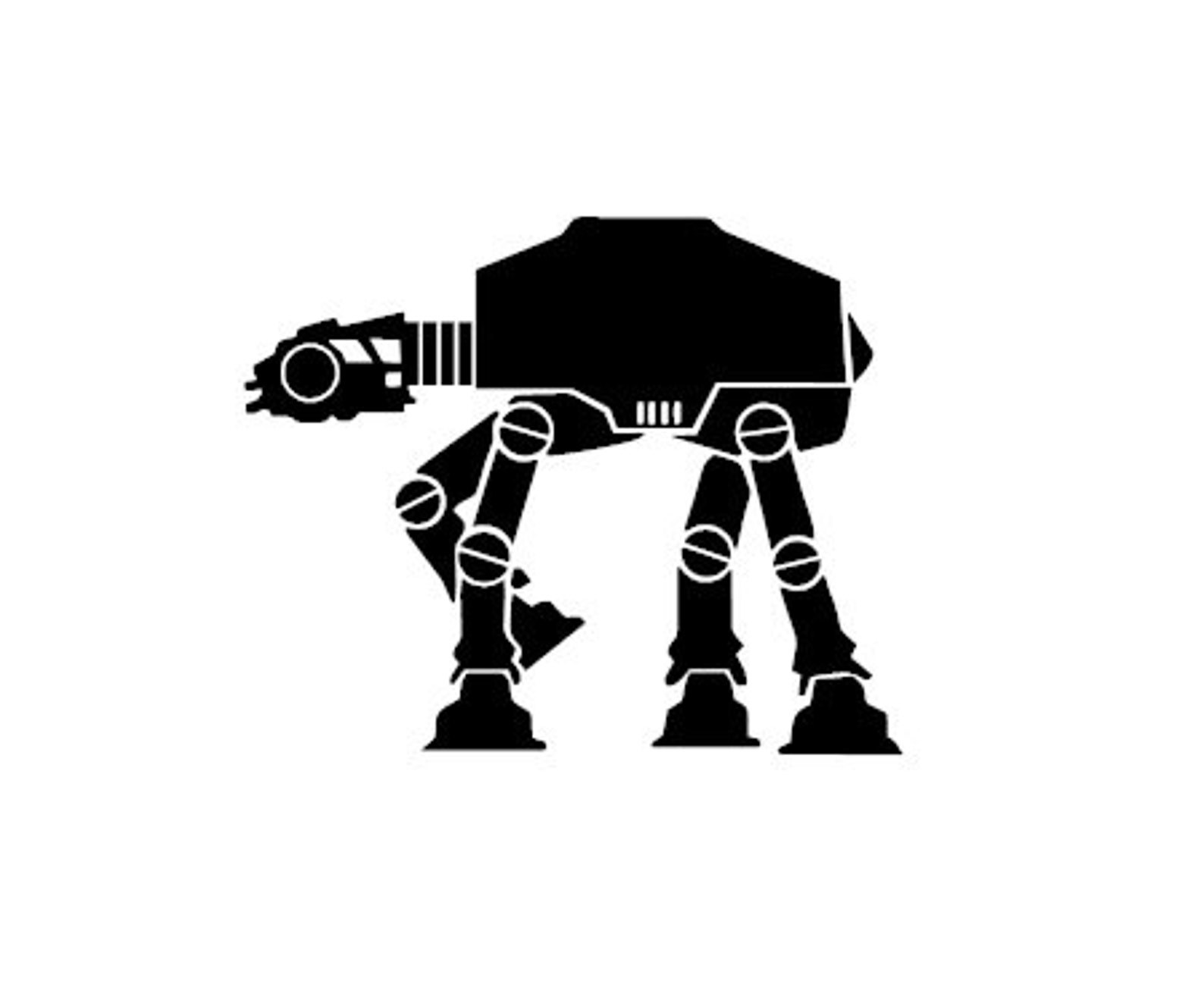 Star Wars At-At Walker Vinyl Decal Sticker | Etsy