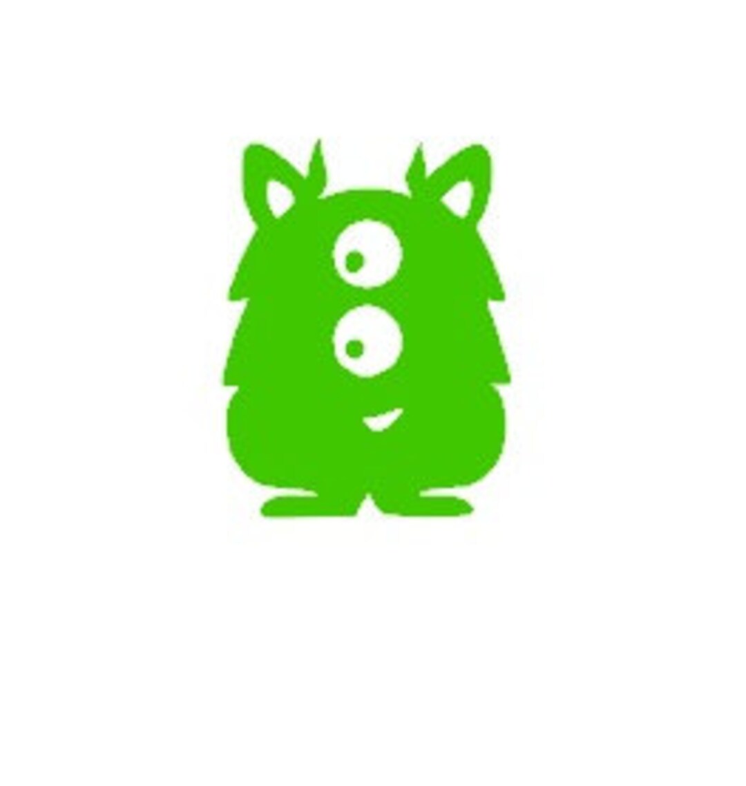 Silly Monster Vinyl Decal Sticker - Etsy