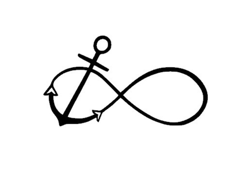 Infinity Anchor Vinyl Decal Sticker - Etsy