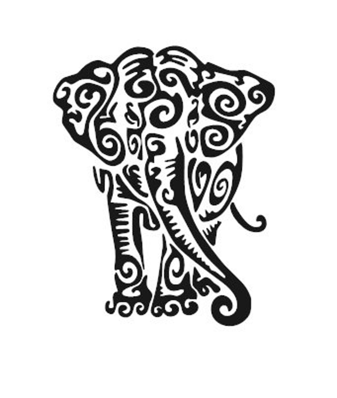 Tribal Elephant Vinyl Decal Sticker, Yeti Vinyl Decal, MacBook Vinyl ...