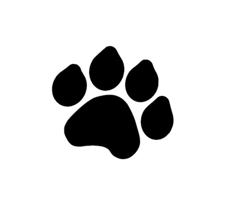 Dog Paw Print Vinyl Decal Sticker - Etsy