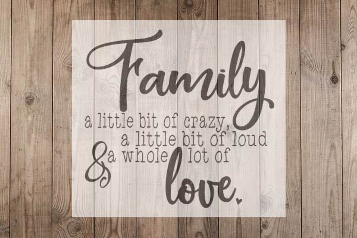 DIY Farmhouse Wood Sign Stencil Family Sign - Etsy