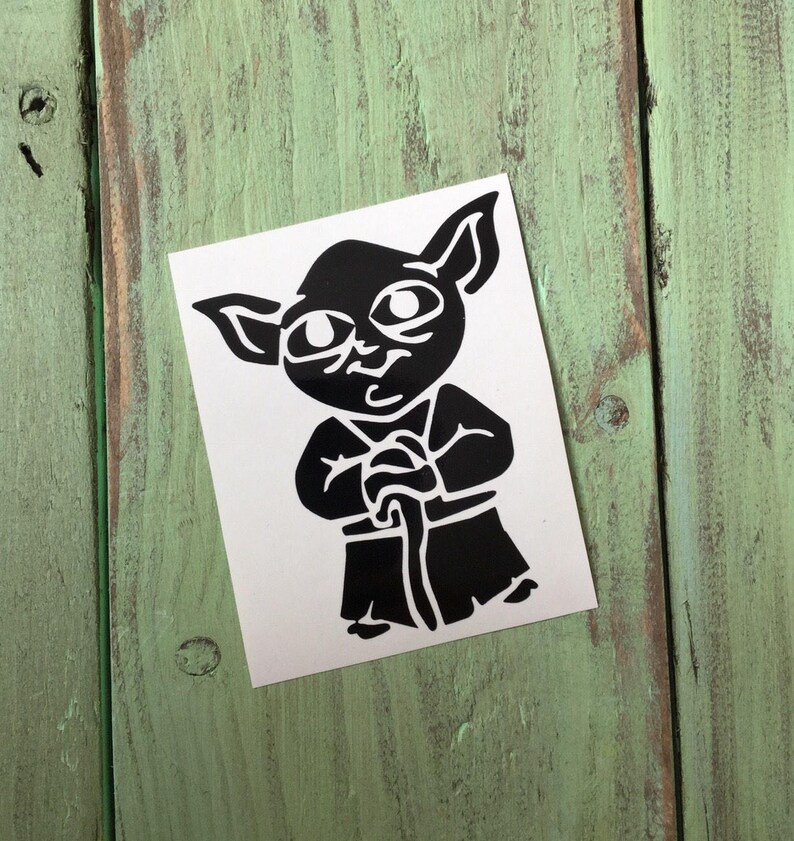 Child Yoda Star Wars Family Vinyl Decal Sticker - Etsy