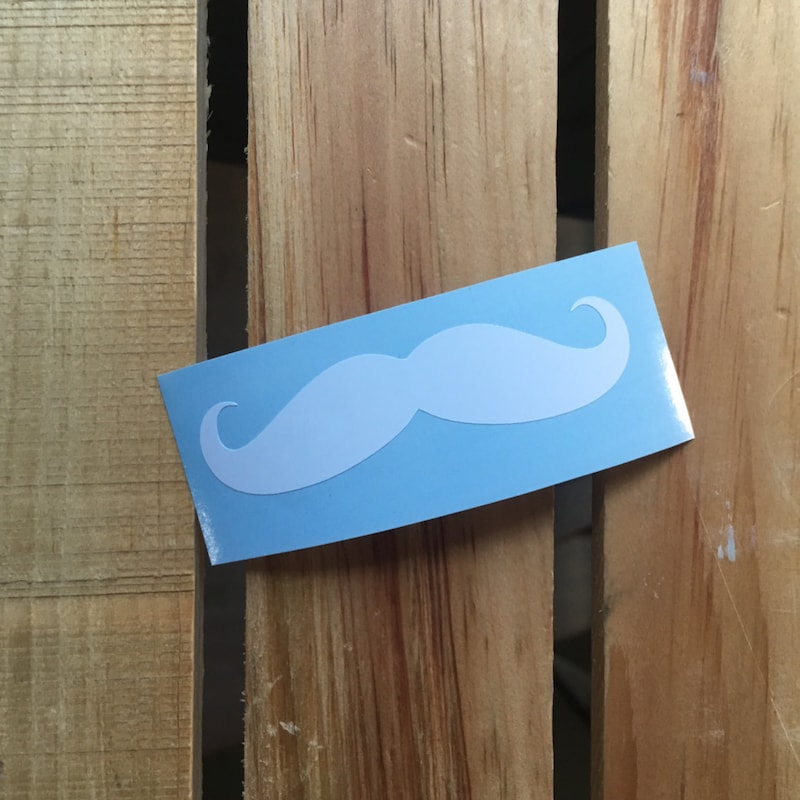 Mustache Vinyl Decal - Etsy