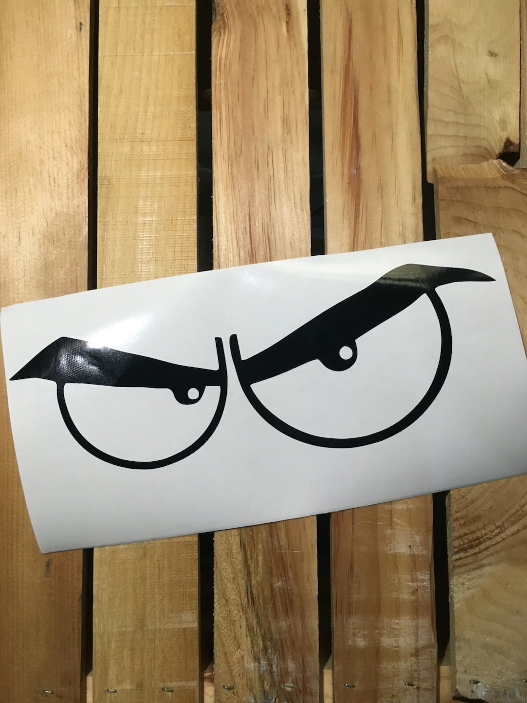 Angry Eyes Vinyl Decal Sticker - Etsy