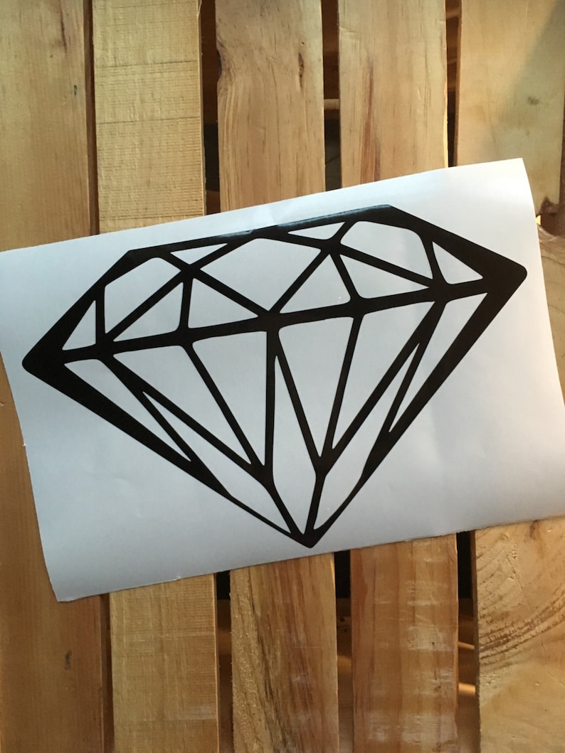 Diamond Vinyl Decal Sticker | Etsy