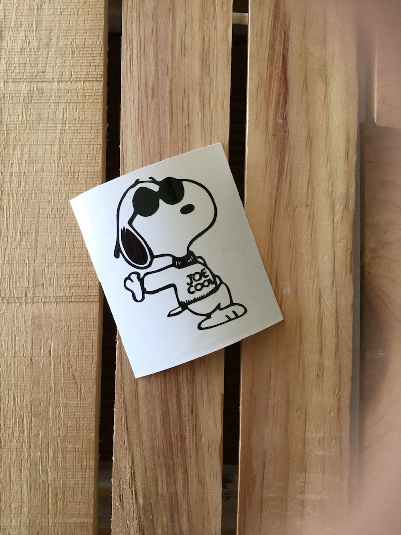 Joe Cool Snoopy Vinyl Decal Sticker - Etsy