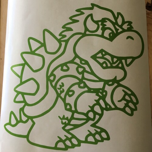 BOWSER & Princess PEACH From Paper Mario Vinyl Decal From - Etsy