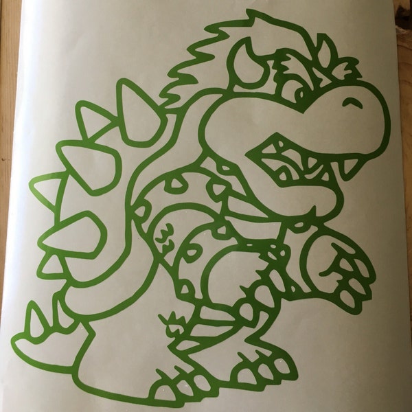 Bowser Mario Kart Sticker - Etsy