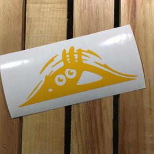 Peeking Monster Vinyl Decal Sticker - Etsy